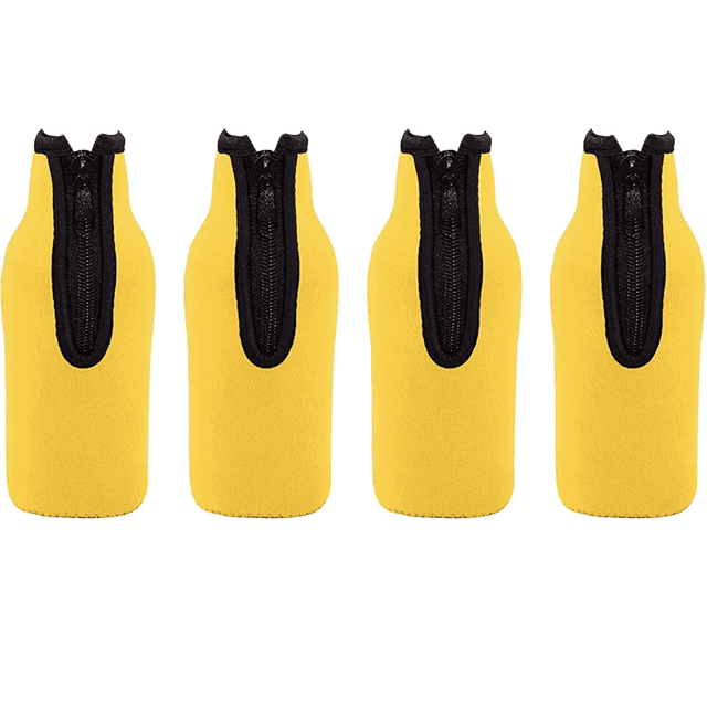 Beer Bottle Insulator Sleeve Zip-up Bottle Jackets. Keeps Beer Cold and ...