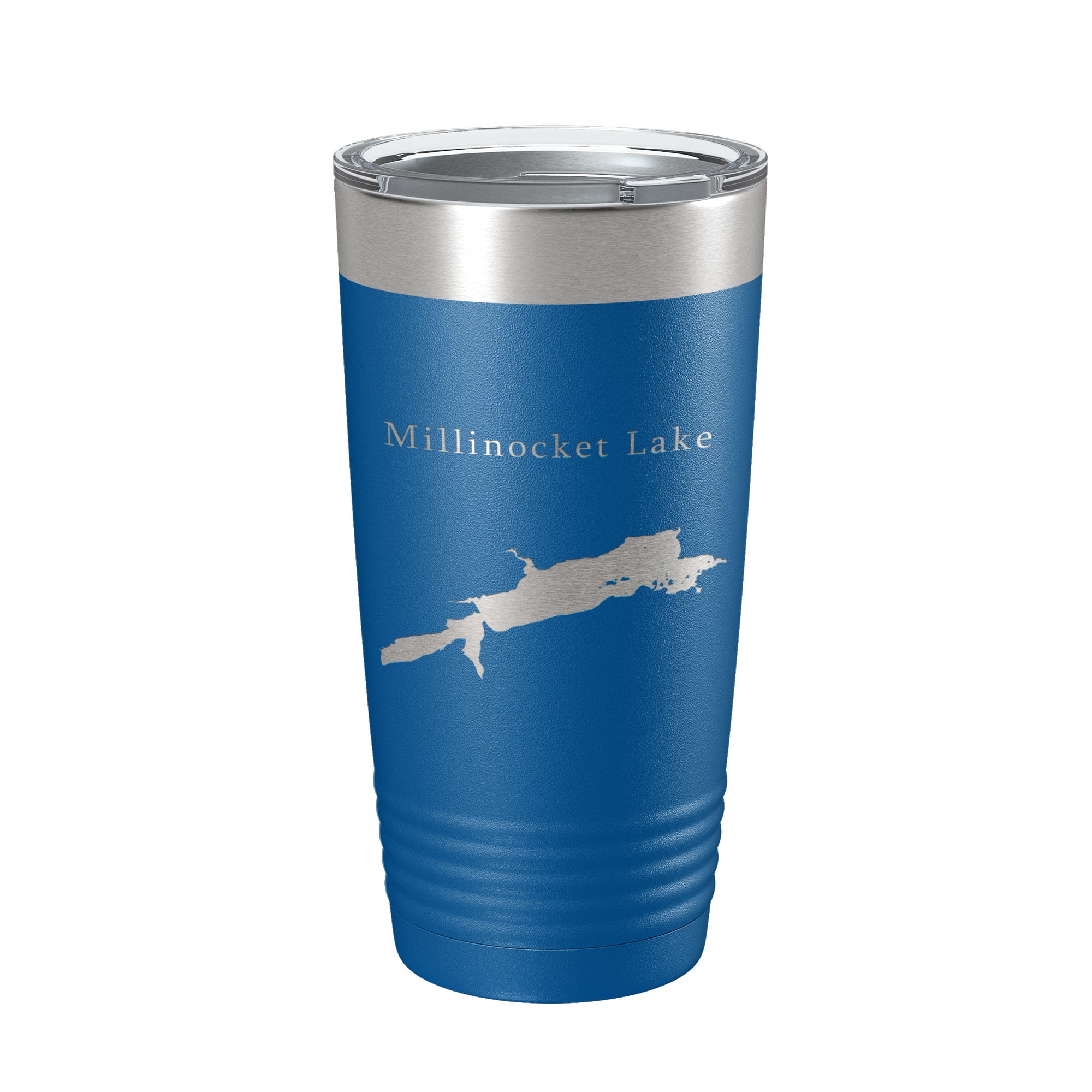 Millinocket Lake Map Tumbler Travel Mug Insulated Laser Engraved Coffee ...