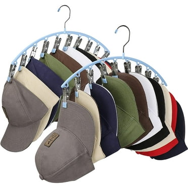 Mkono 2-Pack Wall Mount Metal Hat Organizer, Ball Cap Hanger & Closet ...