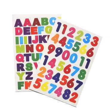 FENGHEMINGA Alphabet Stickers, 520Pcs Colorful A-Z Labels, 0.5x2.5inch ...