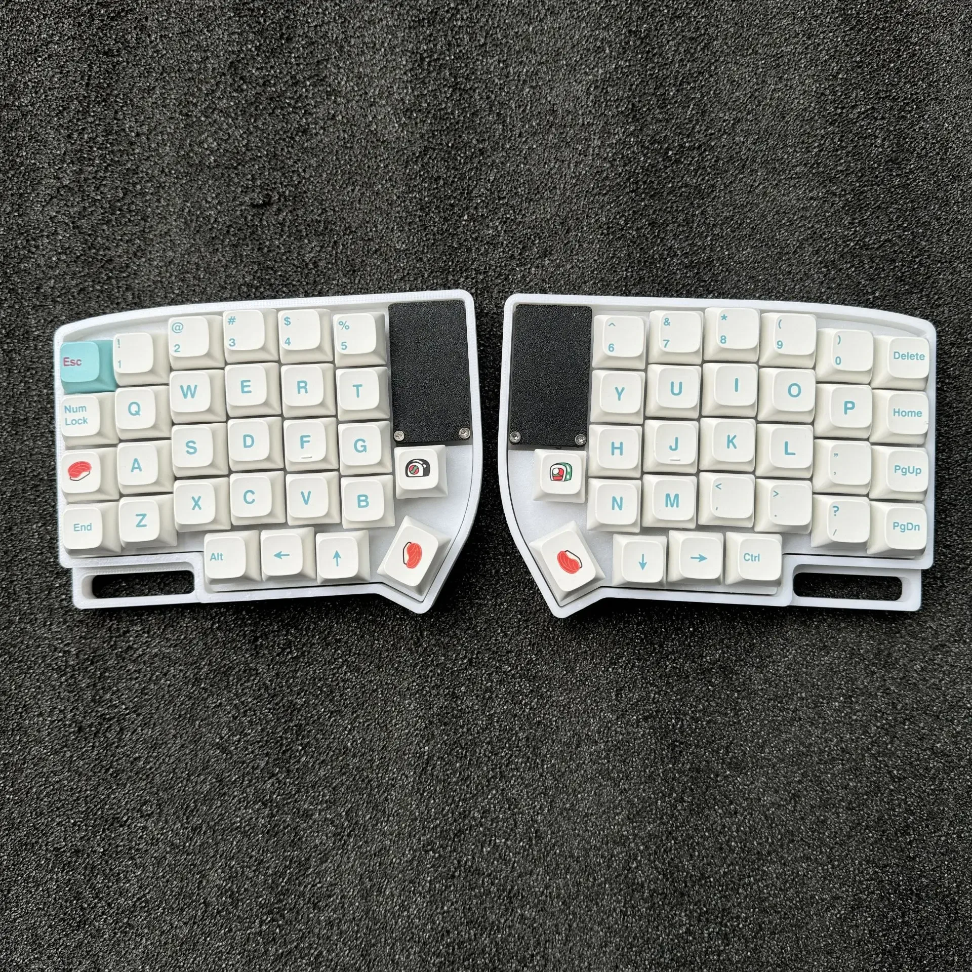 Kit de teclado dividido inalámbrico Lily58, intercambio en caliente ...