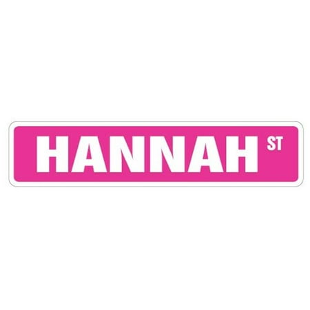 SignMission SS-Hannah 4 x 18 in. Hannah Street Sign | Walmart Canada