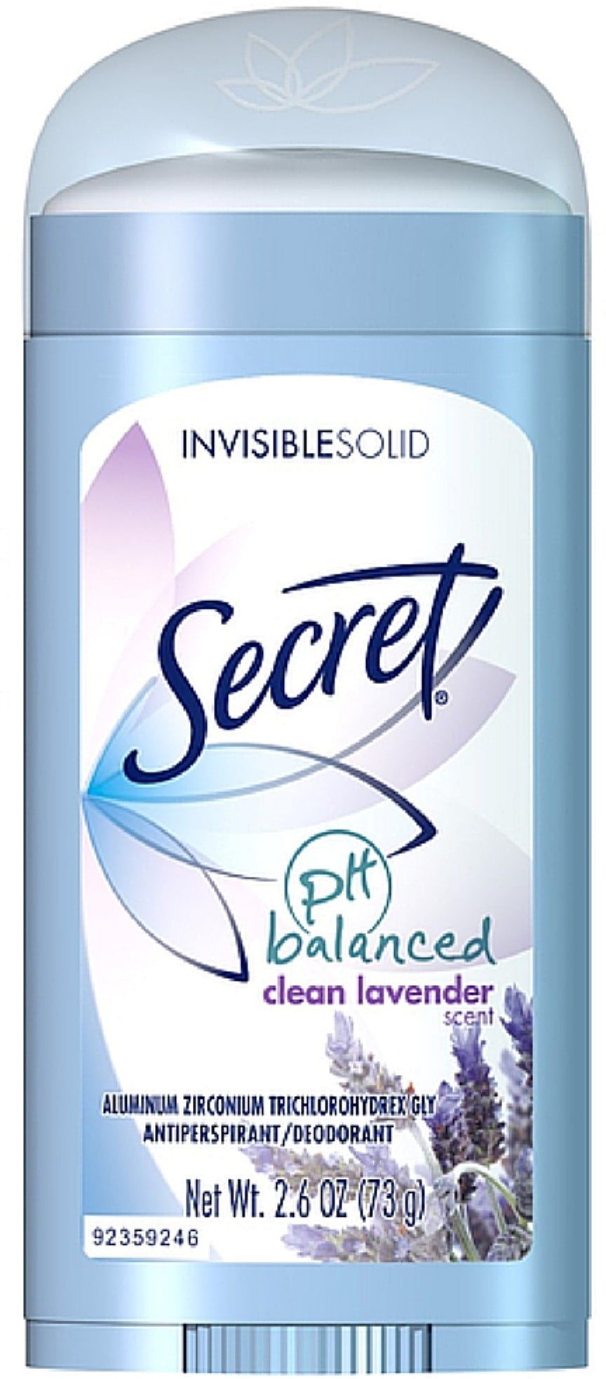 Secret Invisible Solid Antiperspirant & Deodorant, Clean Lavender 2.60 ...