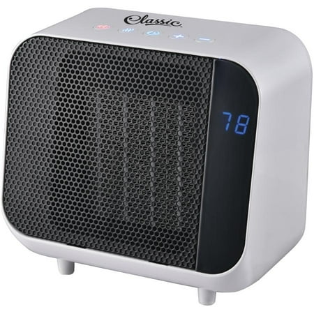 1500W Digital Ceramic Heater - with ALCI Plug, White - Walmart.ca