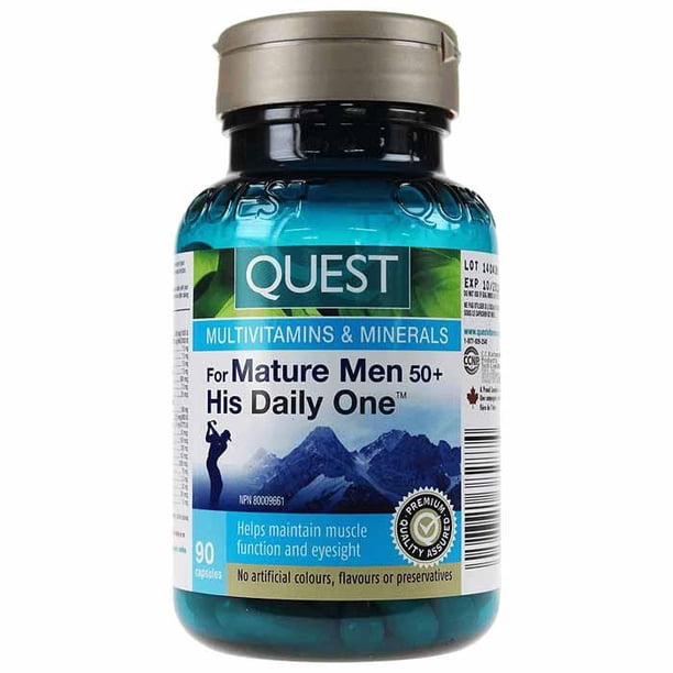 Quest - His Daily One For Men, 90 Capsules | Multiple Options - Walmart.ca