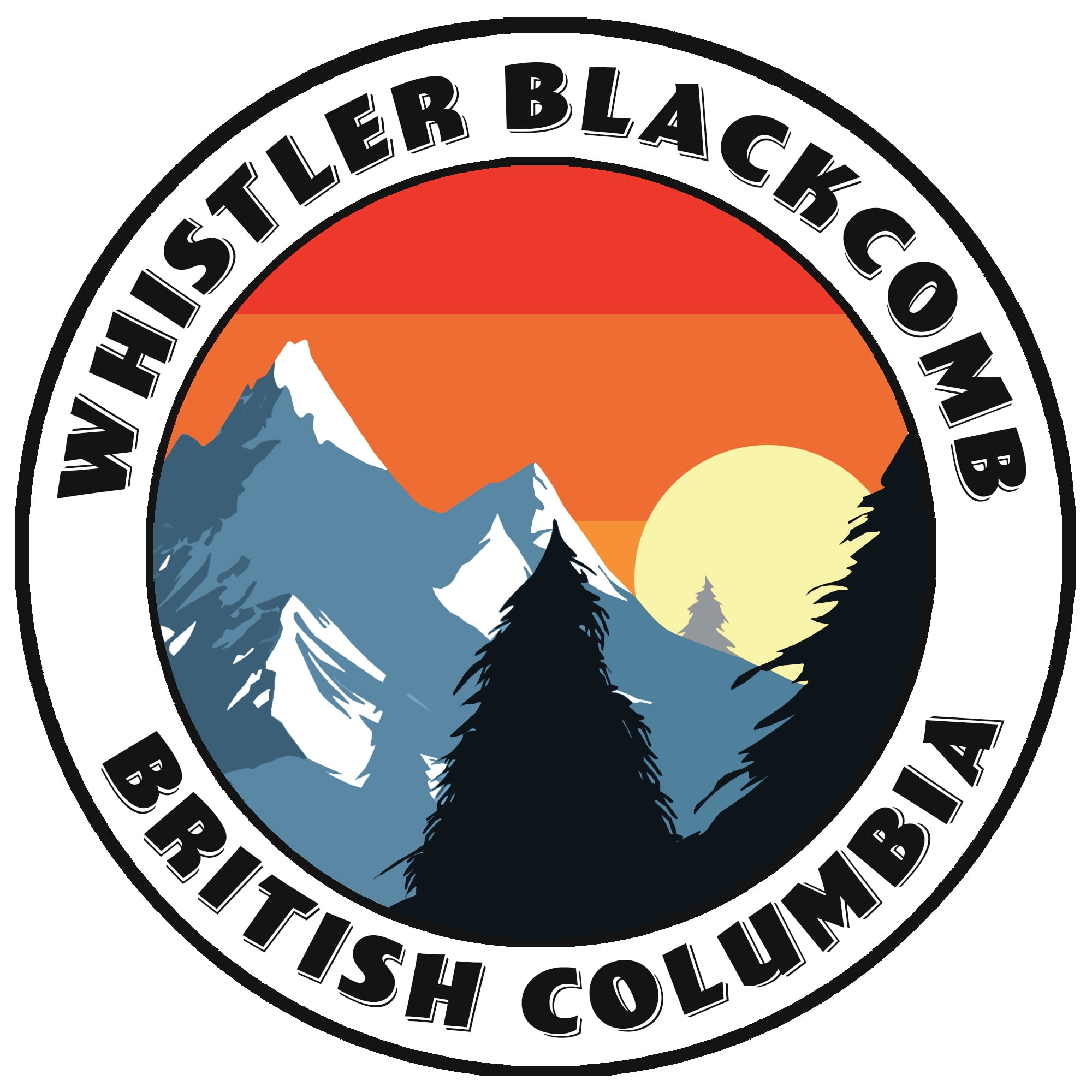 Whistler Blackcomb, British Columbia Decorative Car Truck Decal Window ...