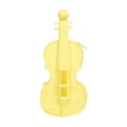 BiFandian Violin Shaped Silicone Pencil Case, Large Capacity Stationery ...