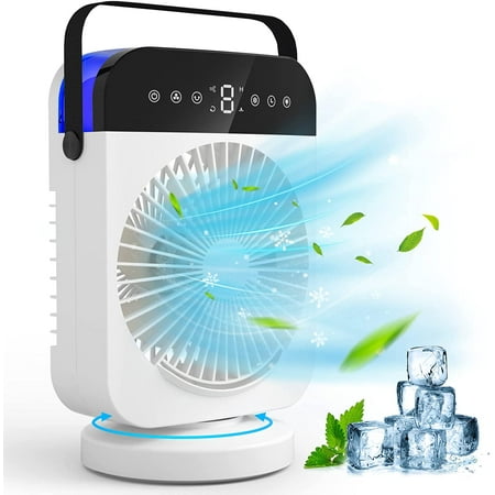 Portable Air Cooler Fan, 70° Oscillating USB Evaporative Cooler ...