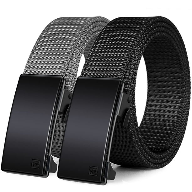 WONDAY Nylon Ratchet Belt 2 Pack, Web Belts for Men Nylon Belt ...