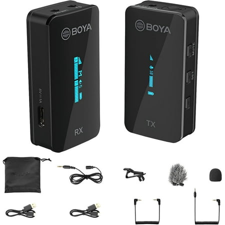 2.4GHz Wireless Lapel Lavalier Microphone for Canon DSLR Camera ...