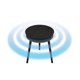 DecorTech Round End Table with Bluetooth Speaker and USB Charging Port ...