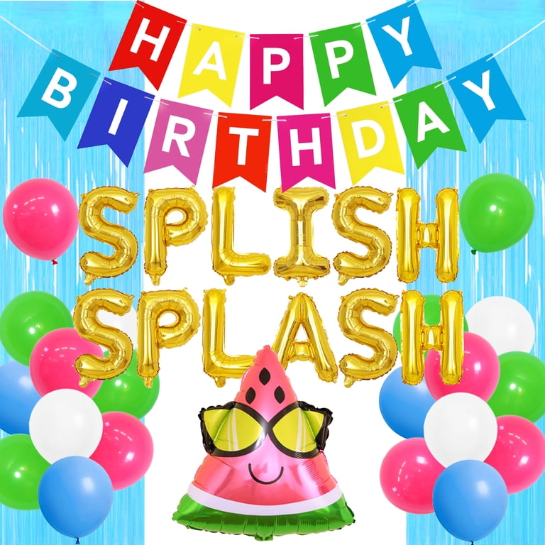 Happy Birthday Beach Balloons
