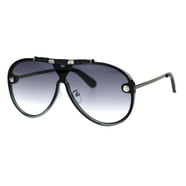 Multi-Lens Sunglasses w/Embossed Case (Grey/Yellow/Blue) MSUN-2 ...