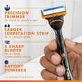 Gillette Fusion5 Power Man's Shaver, Orange Handle, with 1 Blade Refill ...