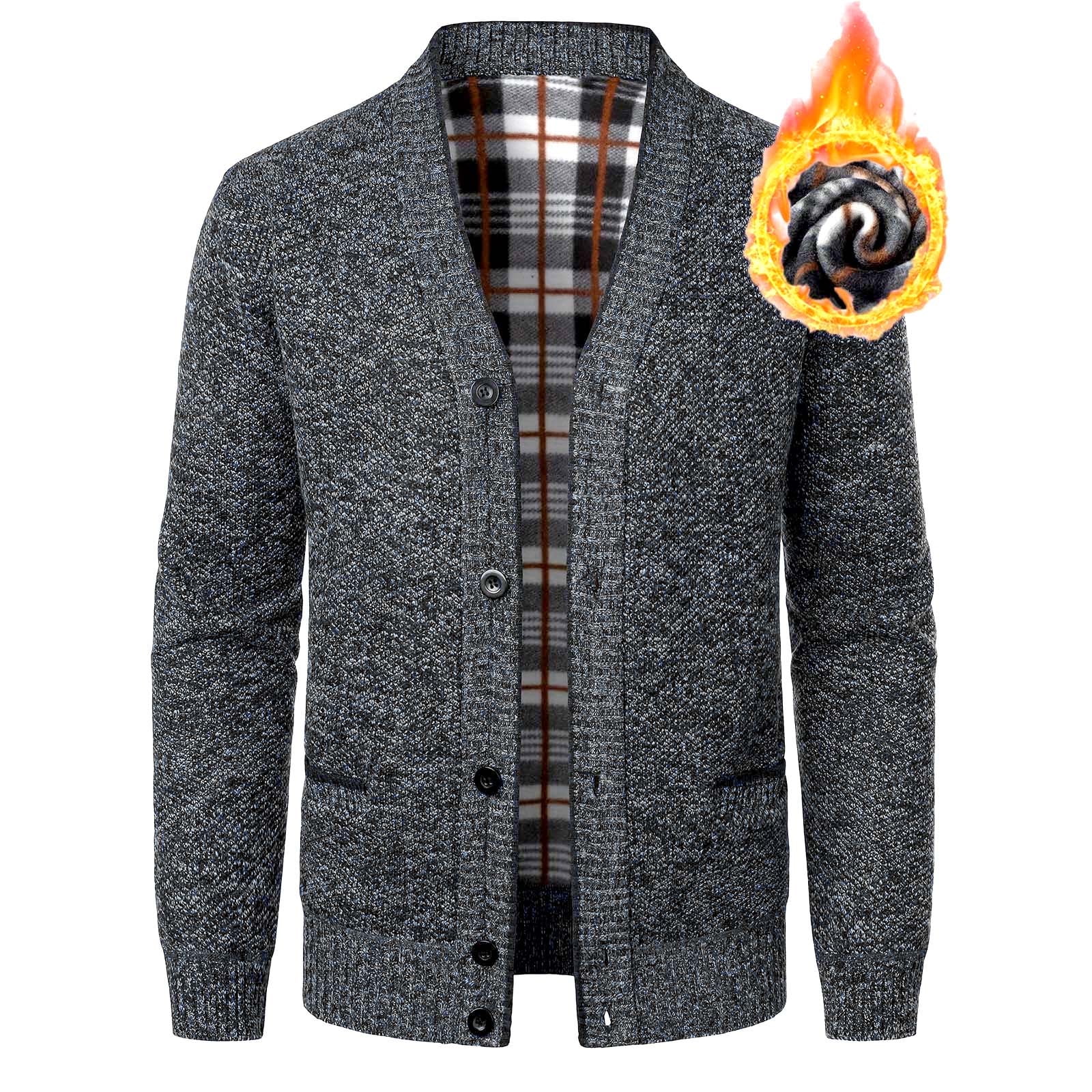 Click here for Ladigasu Mens Casual V-Neck Button Cardigan Sweate... prices