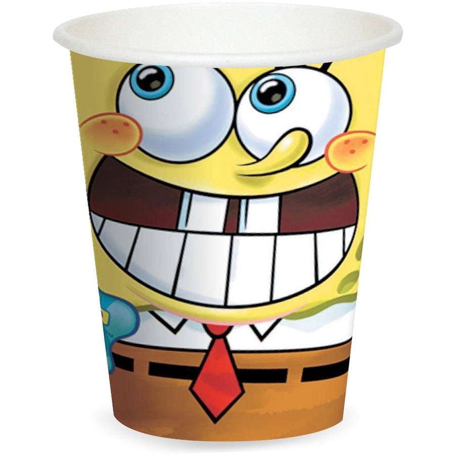 SpongeBob Classic 9 oz Cups, 8pk - Walmart.com