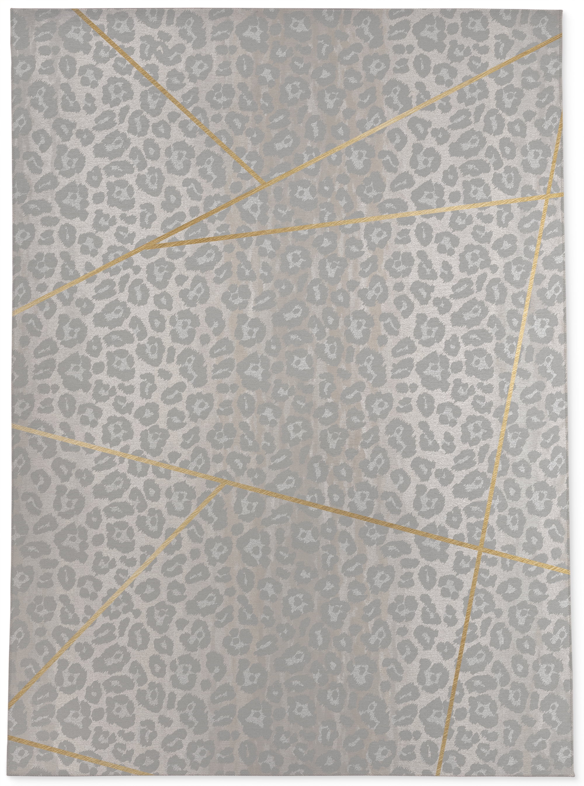 Geo Cheetah Silver Area Rug by Kavka Designs - Walmart.com