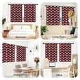 Cartoon Dog Red Pattern Blackout Curtains,Triple Weaved Fabric,Thermal ...