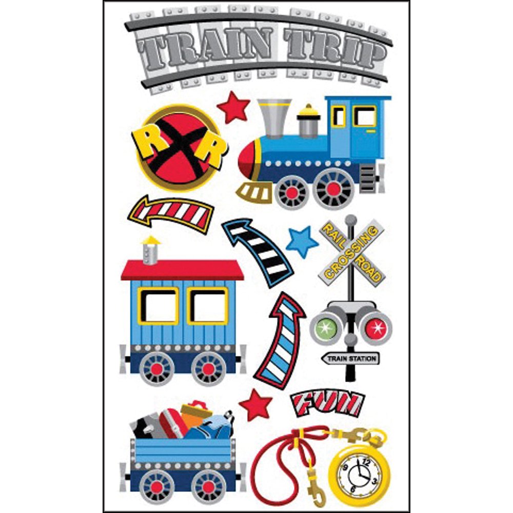 Sticko Stickers-Trains - Walmart.com - Walmart.com