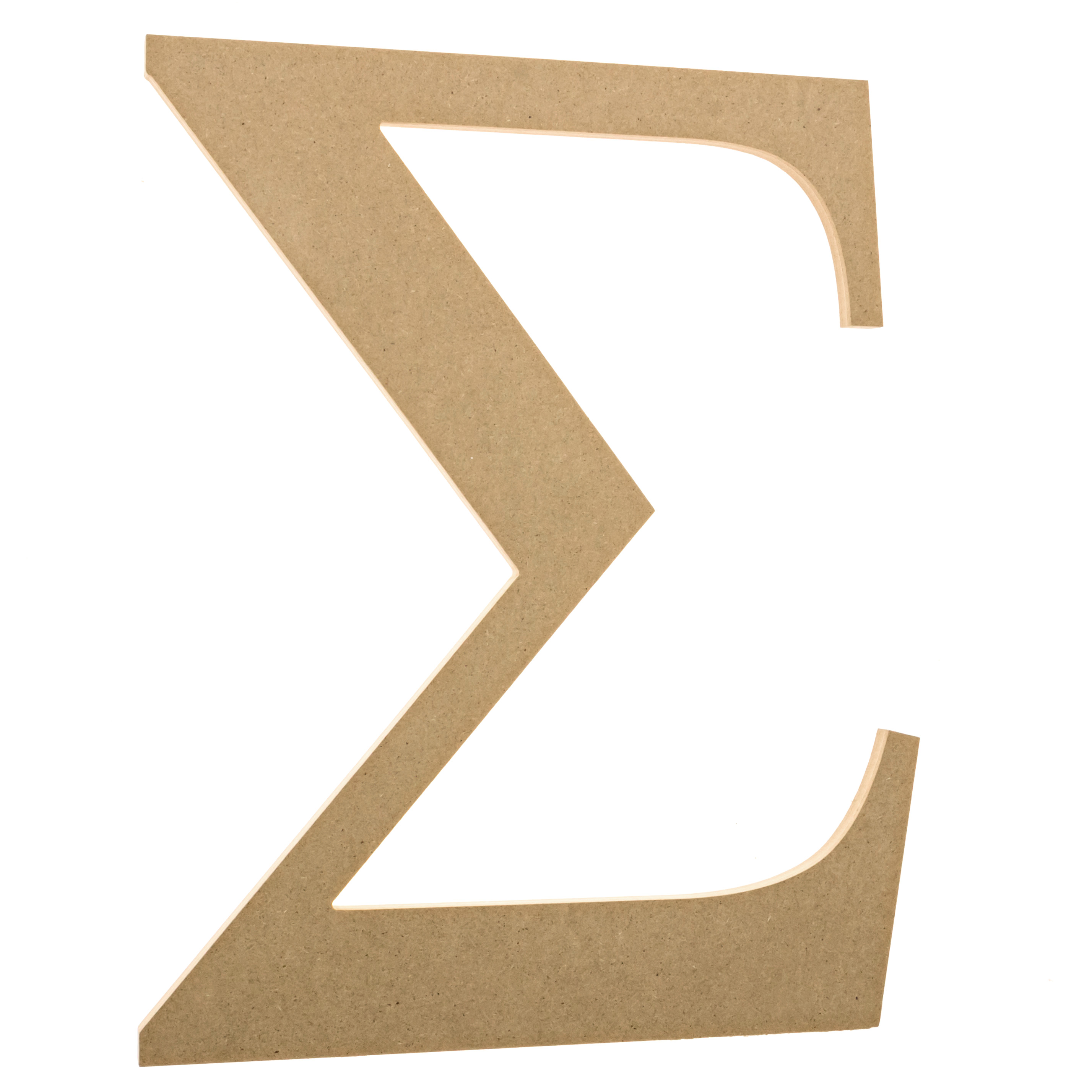 Wooden Greek Letter Sigma - Fraternity/Sorority - Premium MDF Wood ...
