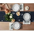 Dark Blue Star Wedding Home Party Table Runners Coffee Table Decor ...
