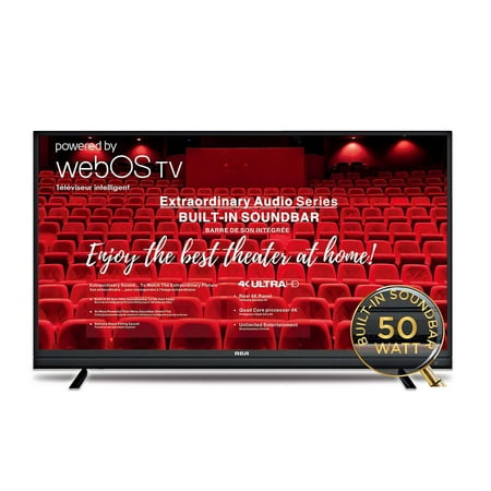 RCA 50-INCH 4K UHD WEB OS SMART TV WITH BUILT IN SOUND BAR - Walmart.ca