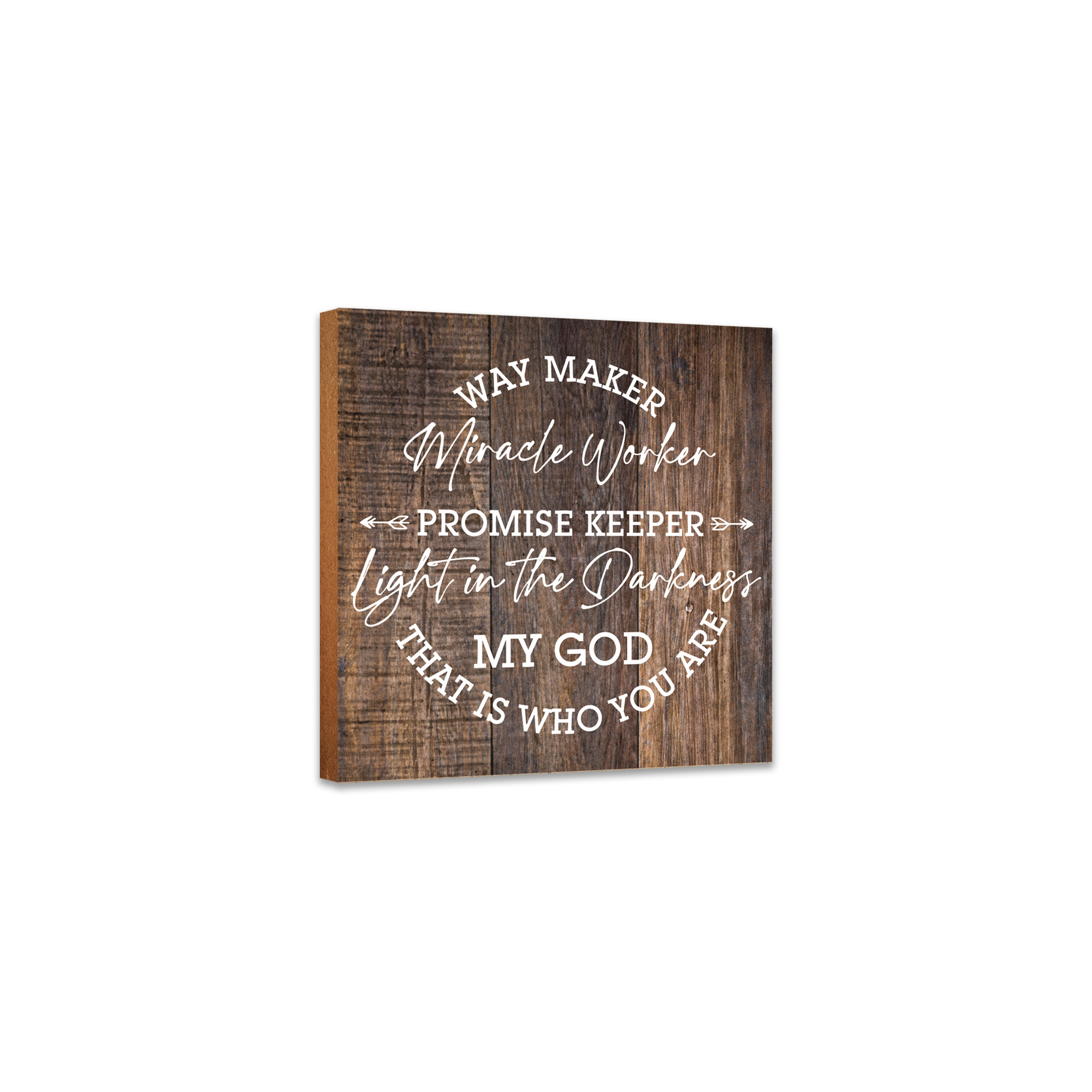 Lifesong Milestones Rustic Christian Signs for Tabletop & Shelf Décor ...