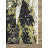 Abani Laguna Collection Modern Abstract 3' x 5' Gold and Grey Modern ...