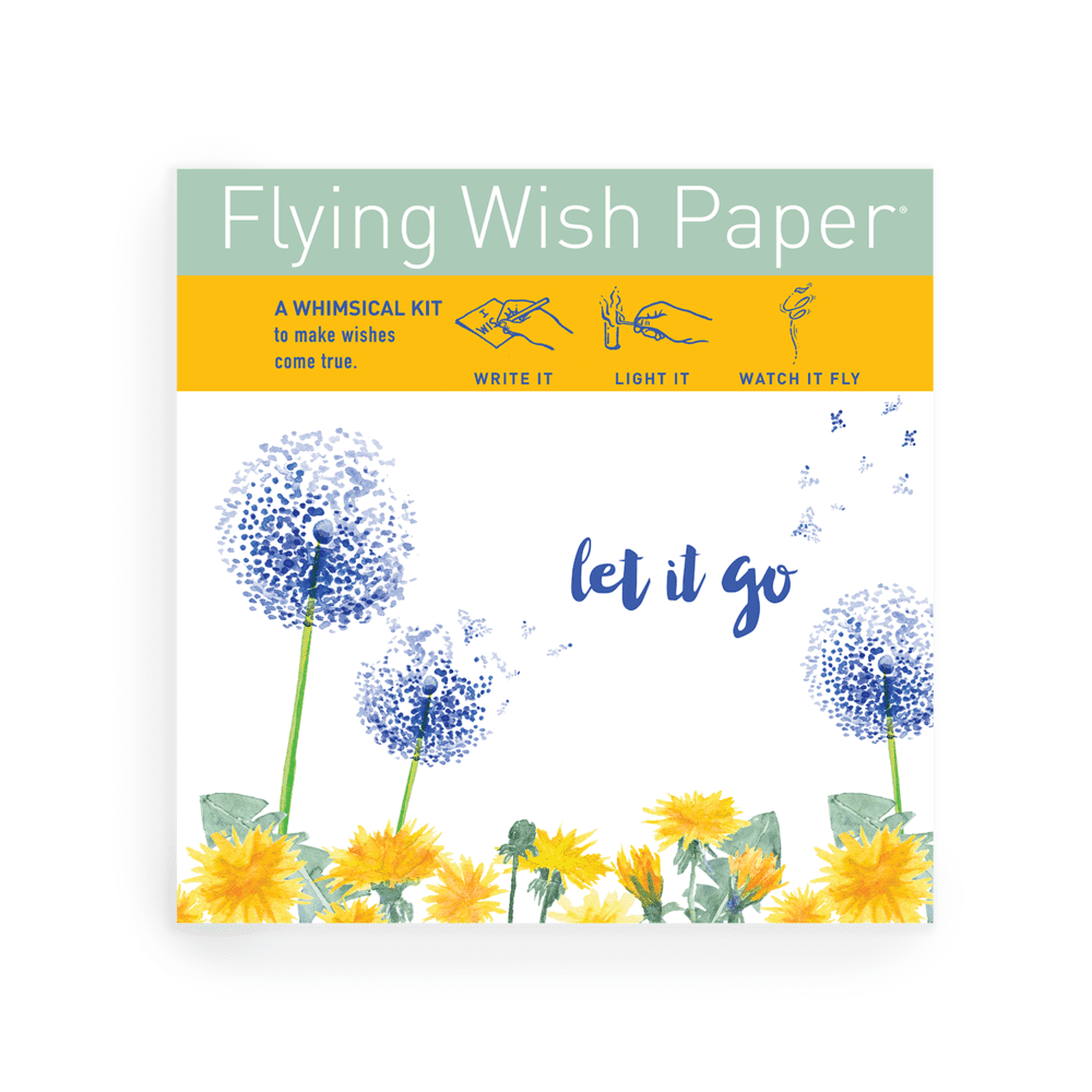 Dandelion FLYING WISH PAPER - Mini Wishing Kit, Licensed Original ...