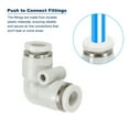 Uxcell Push to Connect Fittings, 6 Pack Fittings Elbows, White, 1/4 Inch Od - Walmart.com
