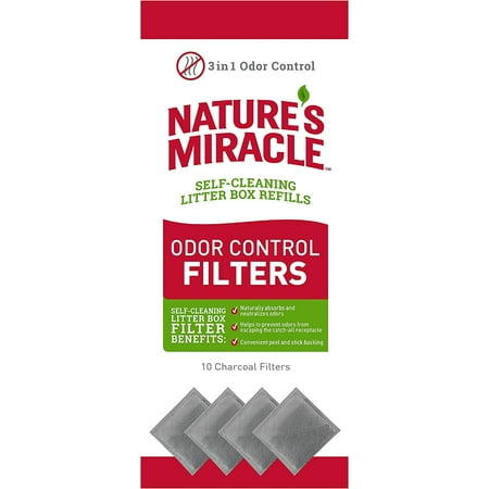 Nature’s Miracle Odor Control Filters 10 Count, Refills For Self ...