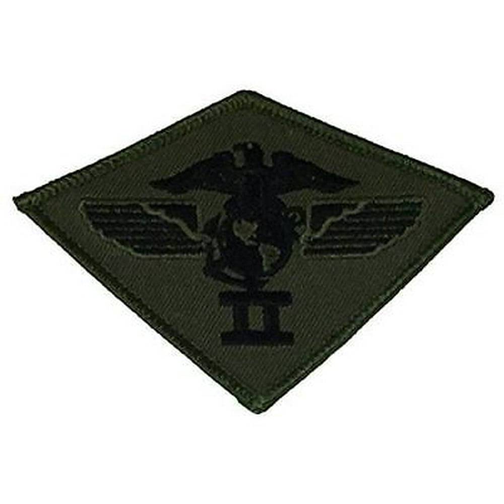 USMC SECOND 2ND MARINE AIR WING MAW PATCH OD OLIVE DRAB GREEN MARINE ...