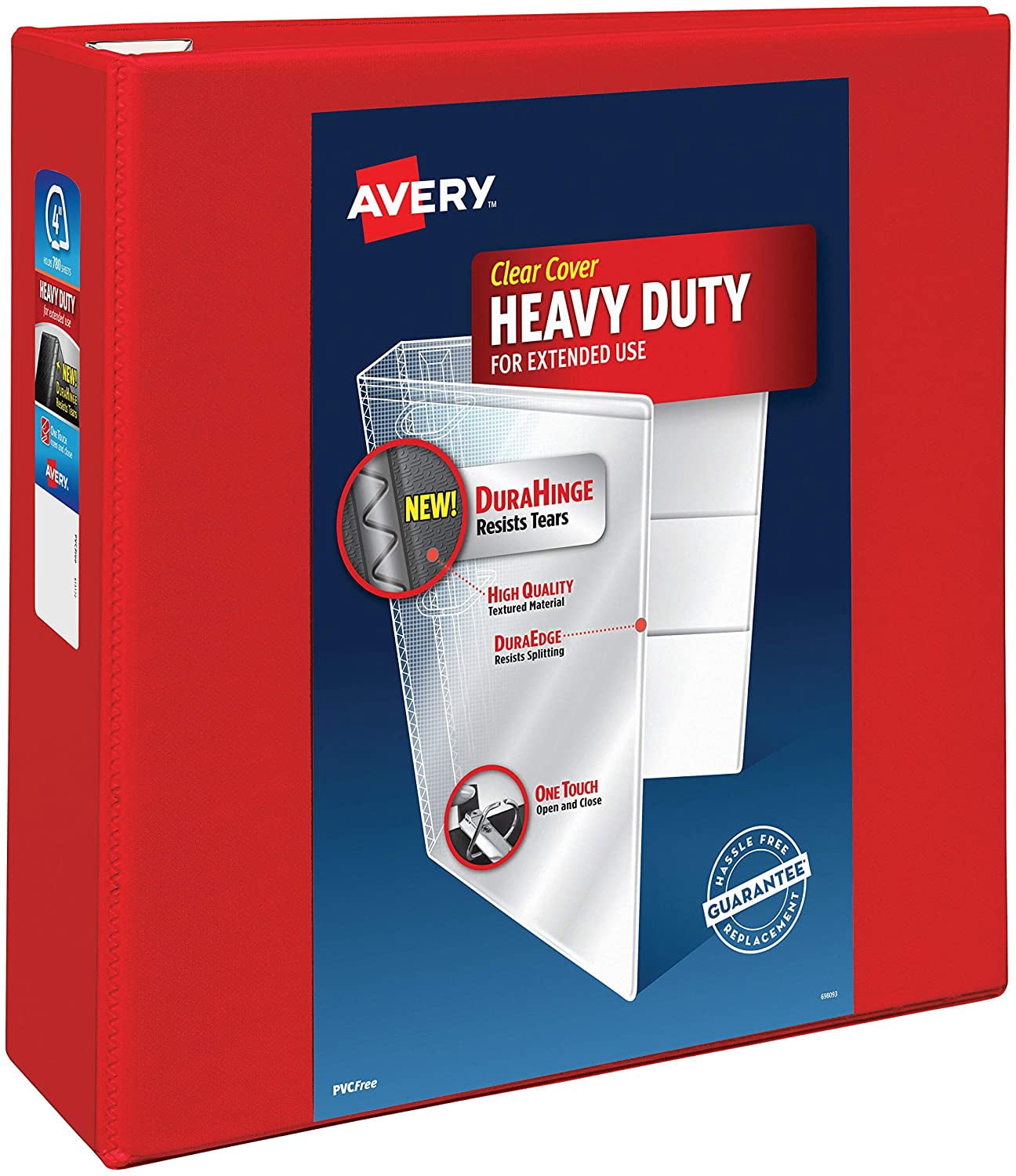 Avery Heavy Duty View 3 Ring Binder 4 One Touch EZD Ring Holds 8 5