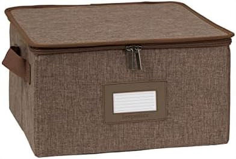 Keepsakes - Zip-Top Storage Box - Heavy Duty Polyester- Reinforced ...