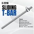 JRSDRIVE Sliding T-Bar Wrench Breaker Bar 1/2 inch 10 Sliding T Handle ...