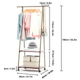 MABOTO Triangle Coat Rack - Steel Tube, Removable, Large Capacity ...