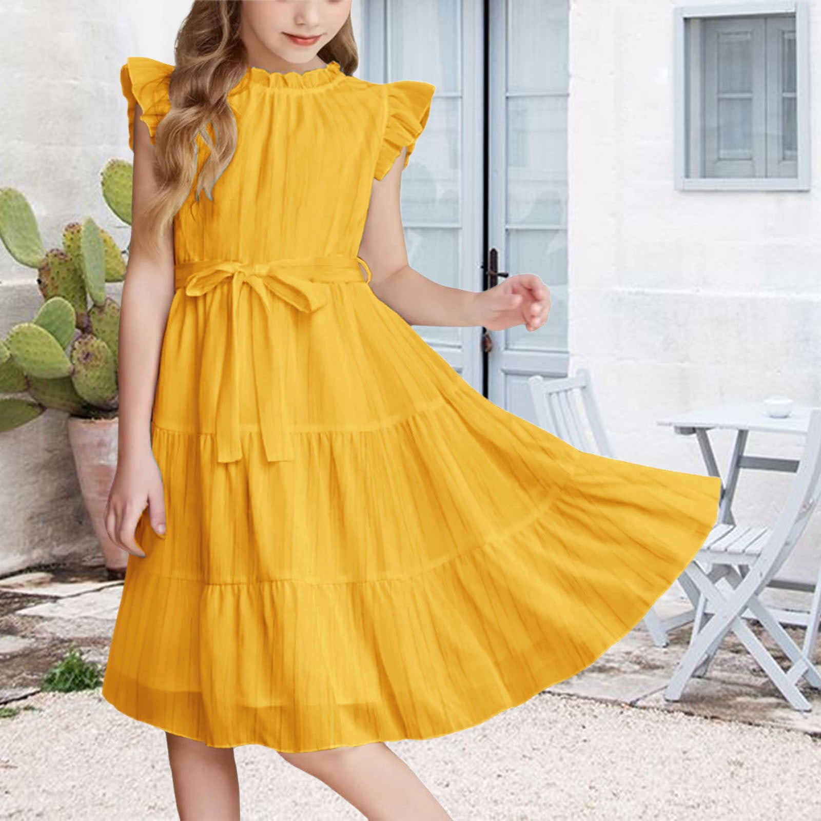 Click here for Ximin Tween Girls Summer Casual Elegant O Neck Dai... prices