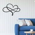 Dengmore Discoumt Infinity Heart Steel Wall Decor Metal Wall Art ...