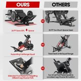 Syedee Compact Leg Sled Machine, 900lbs Capacity, Weightlifting ...