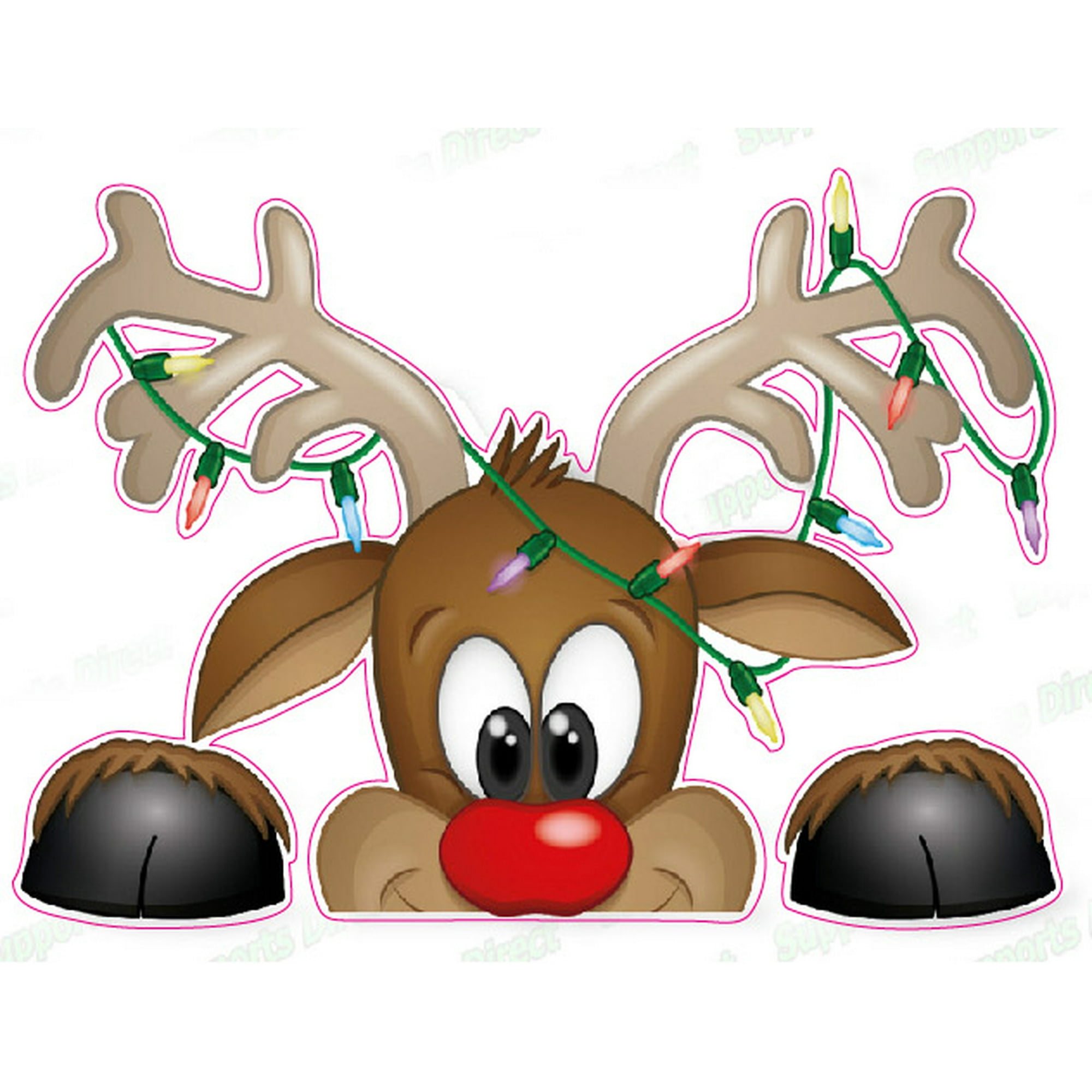 Rudolph The Red Nosed Reindeer Face