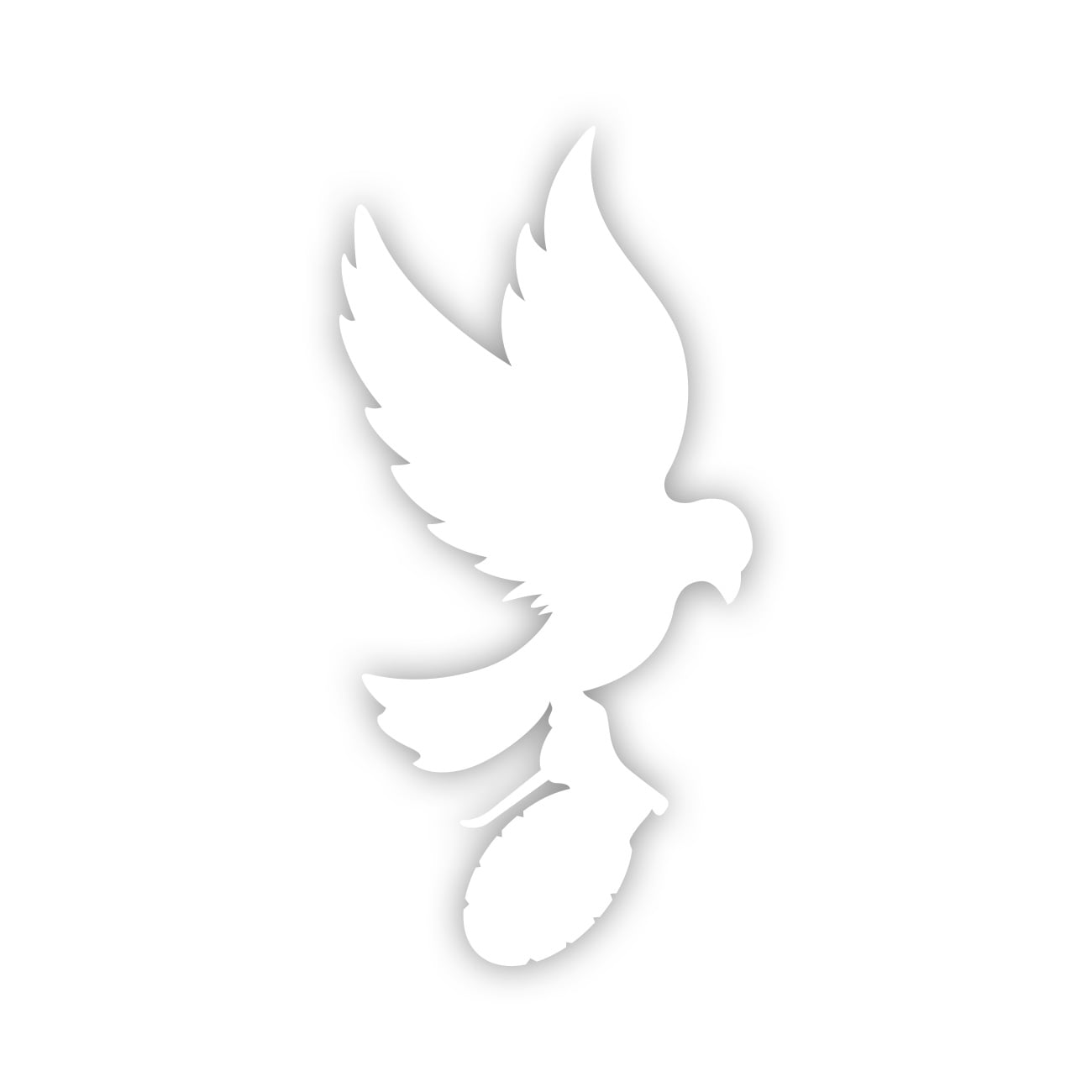 Dove And Grenade Sticker Decal Die Cut - Self Adhesive Vinyl ...