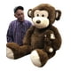 4 Foot Giant Stuffed Monkey 48 Inches Soft 122 cm Big Plush Huge Cuddly ...