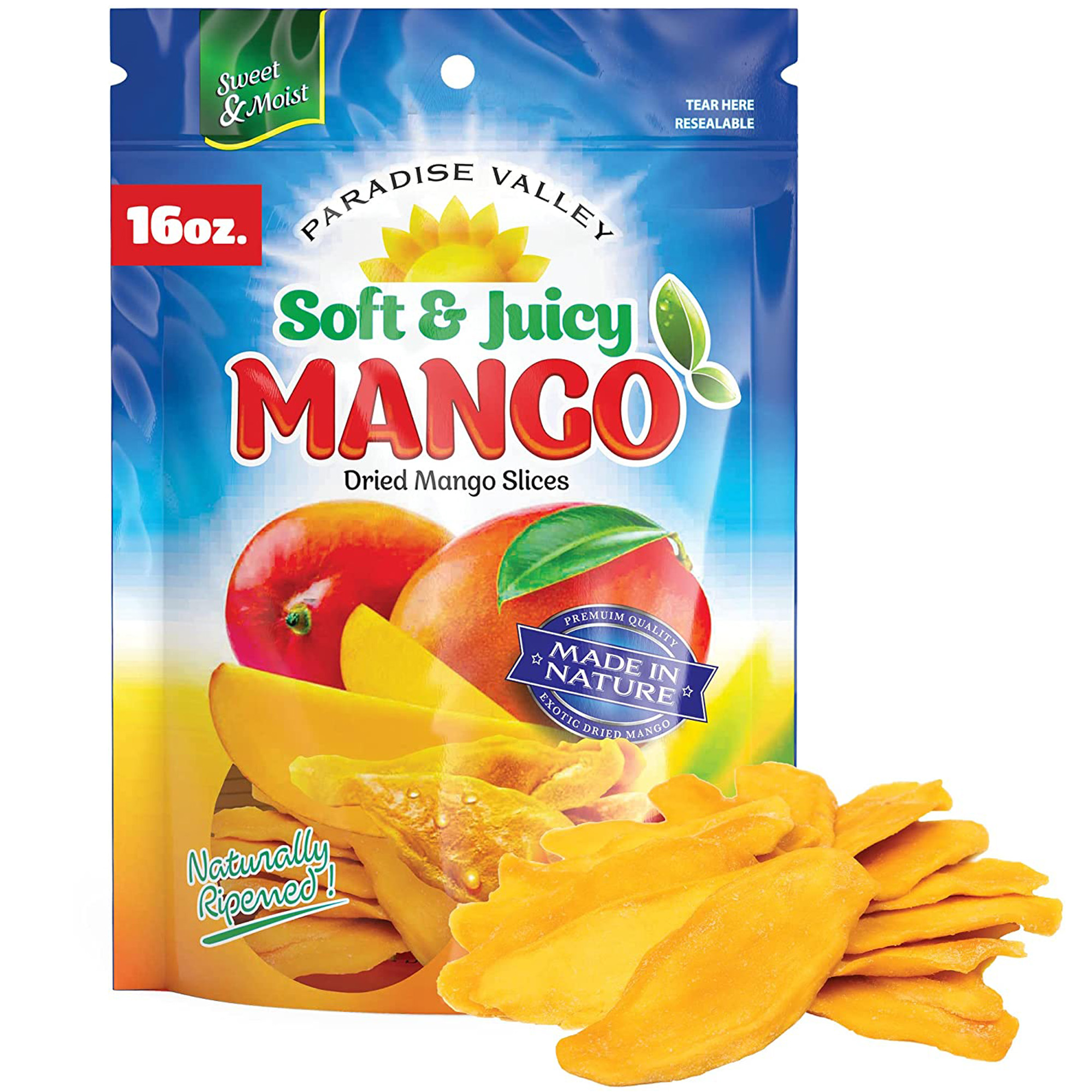 Paradise Valley Unsweetened Dried Mango Slices Gluten Free Fruit Snack Paradise Valley Unsweetened Dried Mango Slices Gluten Free Fruit Snack