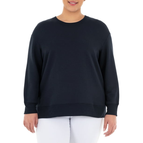 Terra & Sky Women's Plus Size Fleece Sweatshirt - Walmart.com