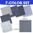 7pcs Pre-cut Floral Cotton Fabric Squares, KEGKUO 10 x 10'' DIY Sewing ...
