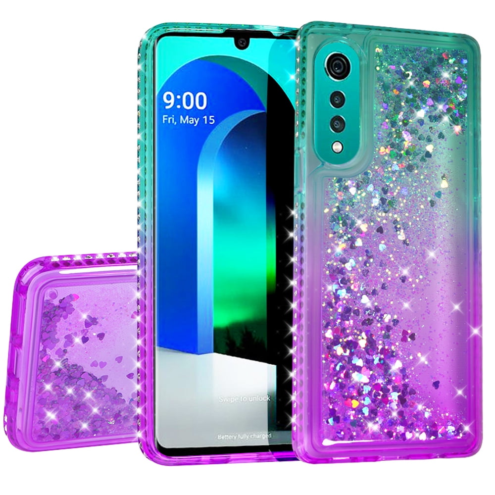 LG Velvet Case SOGA Diamond Liquid Quicksand Cover Cute Girl Women ...
