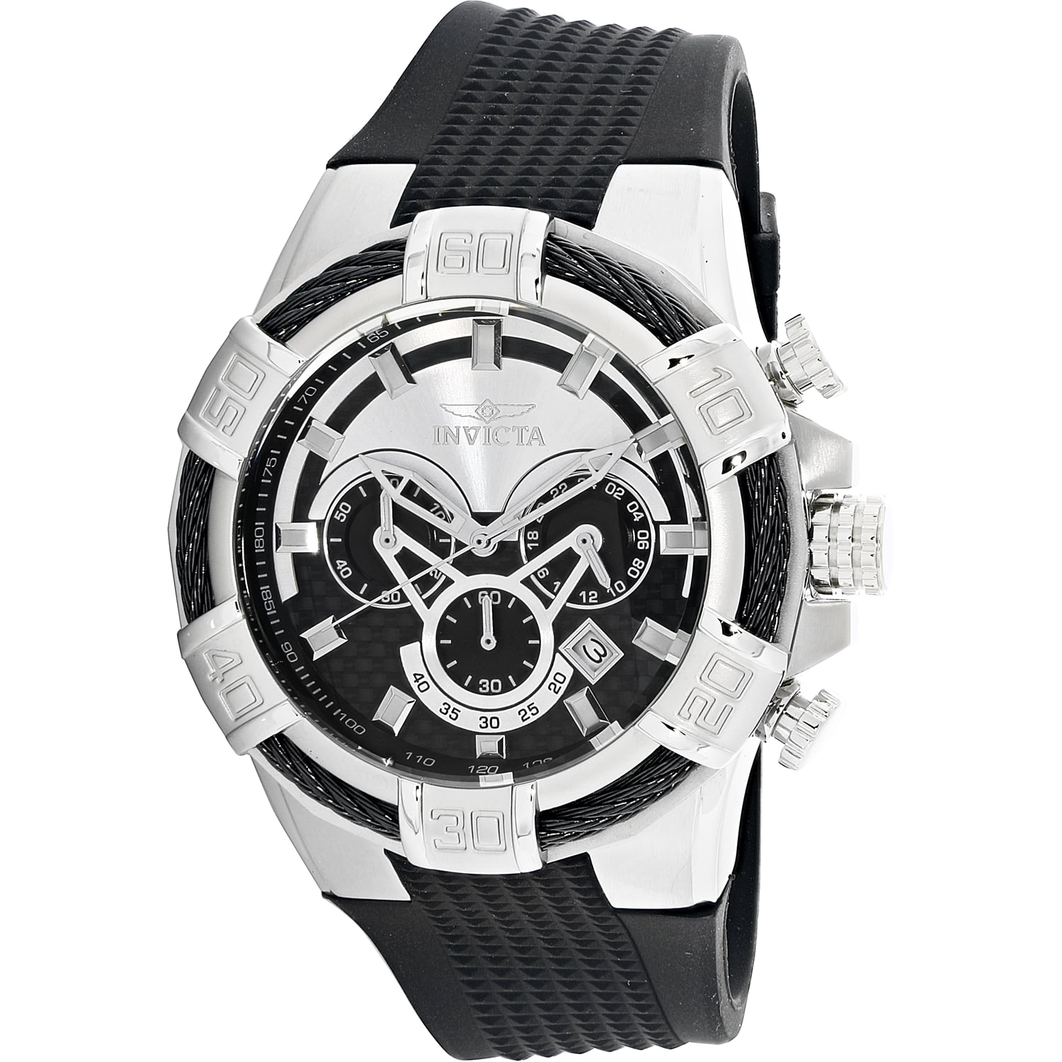Invicta Invicta Men s Bolt 24691 Silver Rubber Quartz Fashion Watch invicta-invicta-men-s-bolt-24691-silver-rubber-quartz-fashion-watch