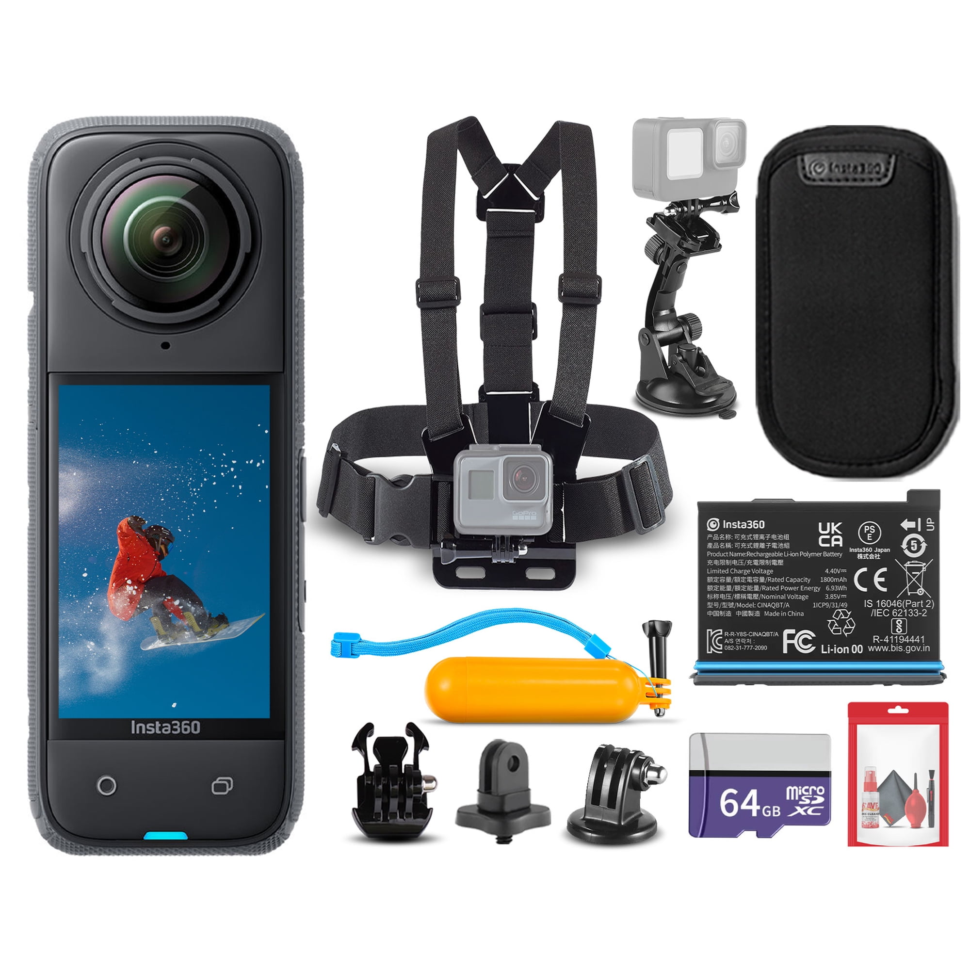 Click here for Insta360 X4 Waterproof 360 Action Camera + 50-In-1... prices