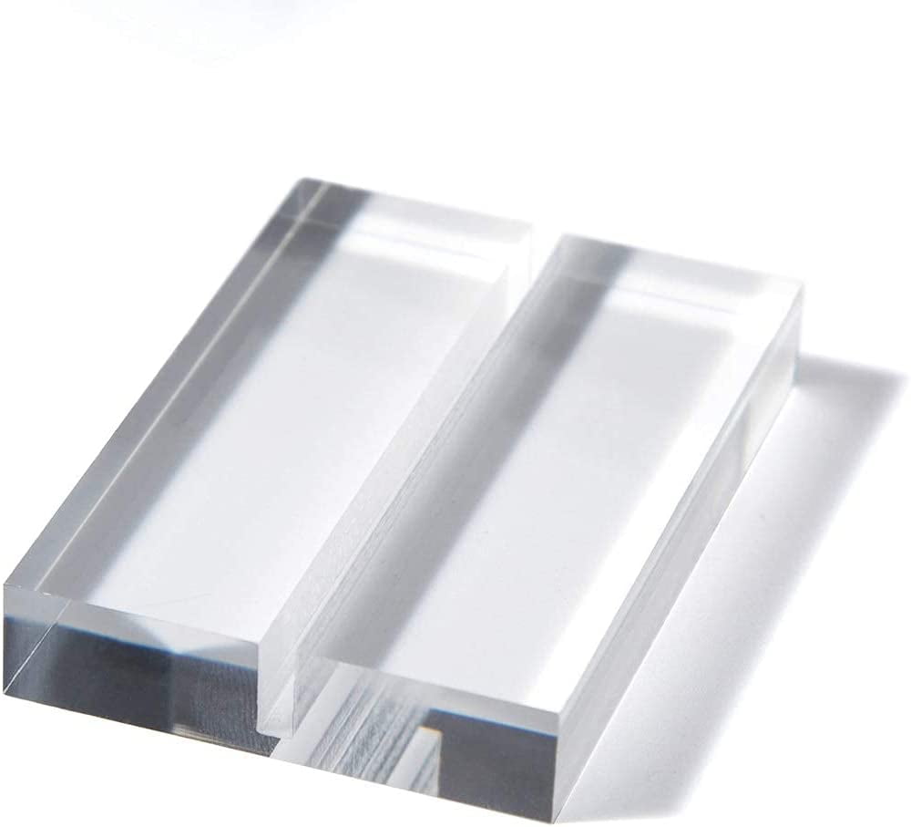 UNIQOOO 4" Clear Acrylic Stand |3mm Slot Wedding Sign Holders, Perfect ...