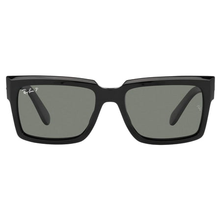 Ray-Ban RB2191 Inverness Rectangular Sunglasses, BlackPolarized green ...